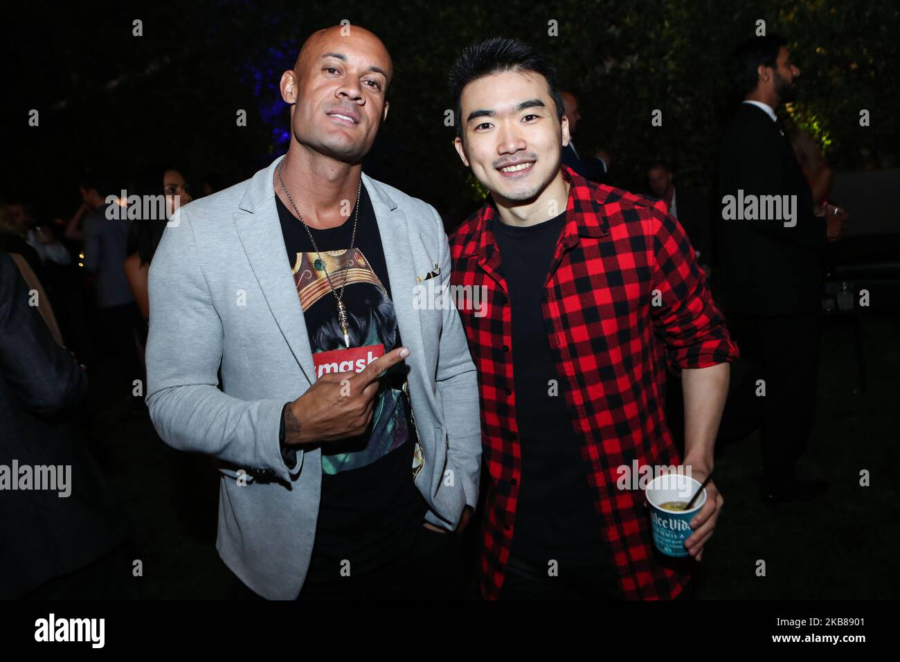 BRENTWOOD, LOS ANGELES, CALIFORNIA, USA - OCTOBER 12: Steve Orosco and ...