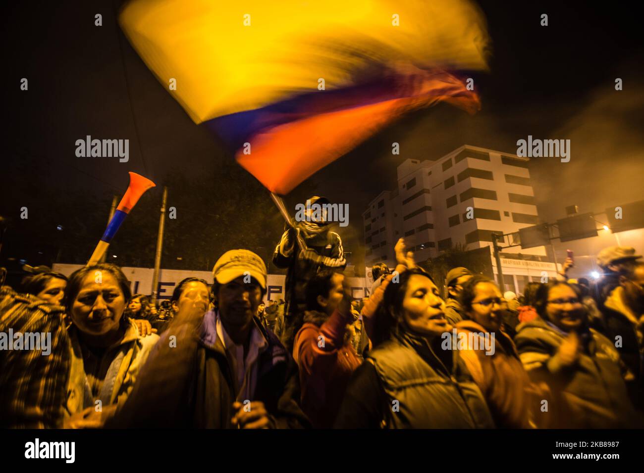 Celebration of the Ecuadorian Indians on 13 October 2019 in Quito ...