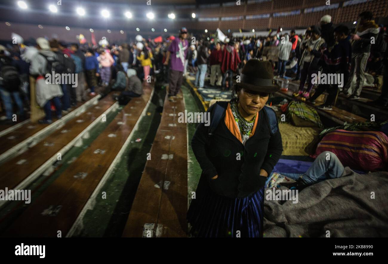 Celebration of the Ecuadorian Indians on 13 October 2019 in Quito ...