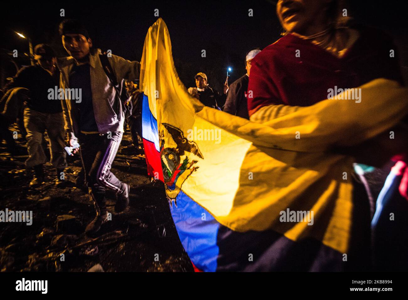 Celebration of the Ecuadorian Indians on 13 October 2019 in Quito ...