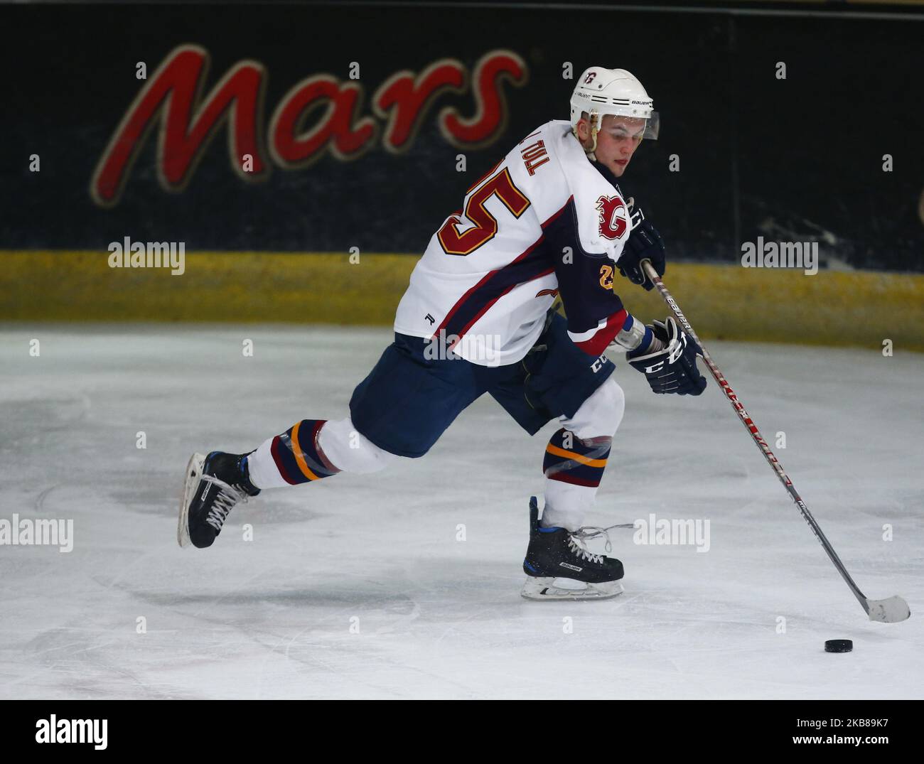 Luke Tull of Guildford Phoenix during National Ice Hockey League ...