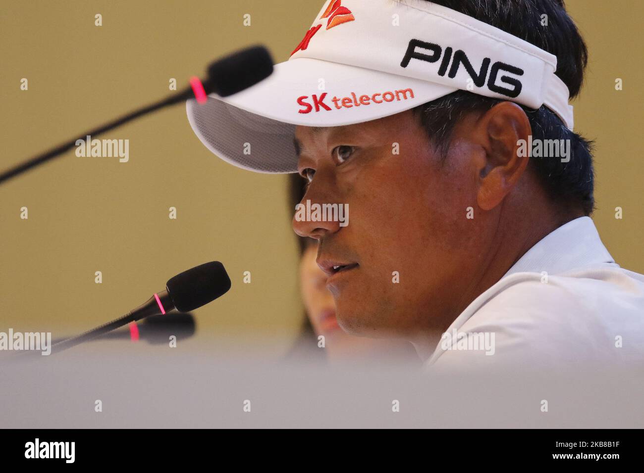 K.J. Choi of South Korea attend official interview at media center of ...
