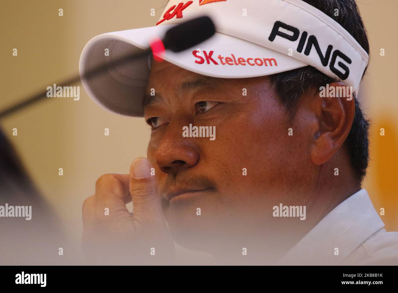 K.J. Choi of South Korea attend official interview at media center of ...