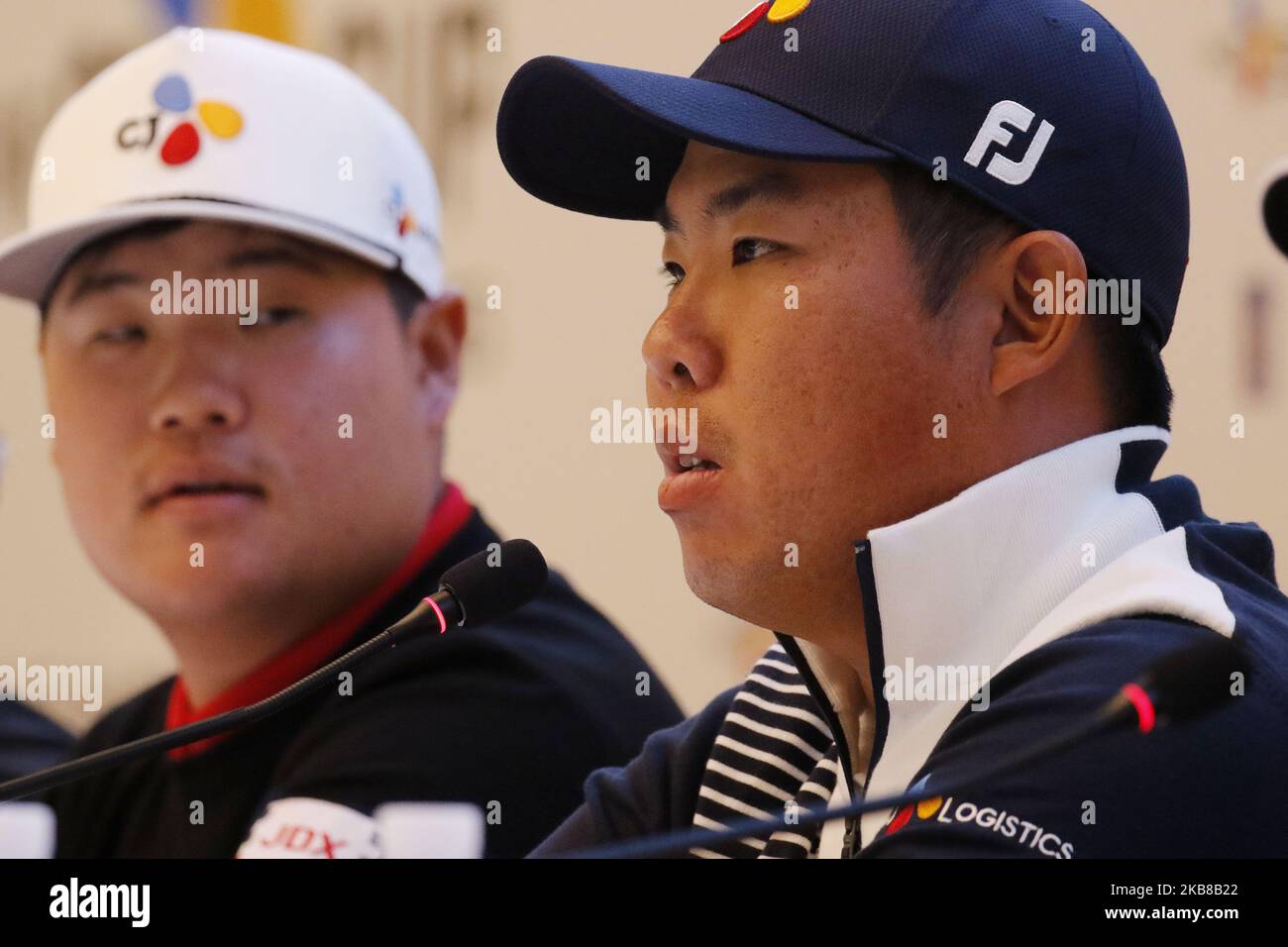 Byeong Hun Ahn of South Korea attend official interview at media center ...
