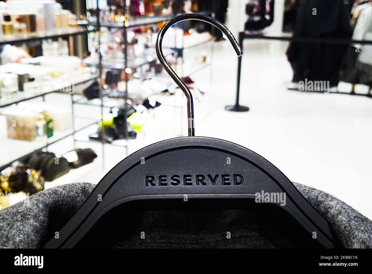 Reserved fashion store is pictured in Bonarka shopping centre in Krakow ...