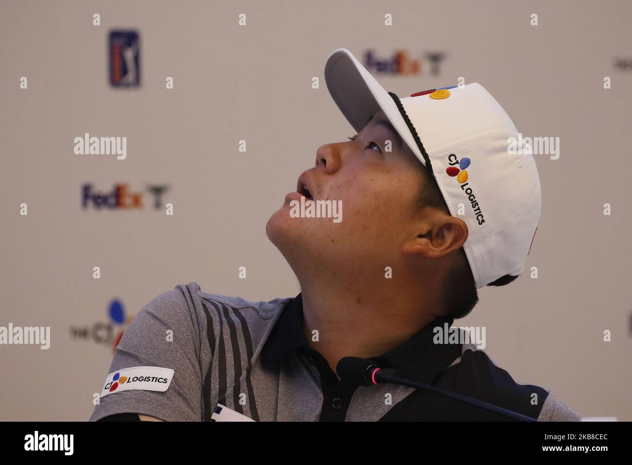 SungJae Im of South Korea and Ty Votaw of PGA Tour's Executive Vice ...