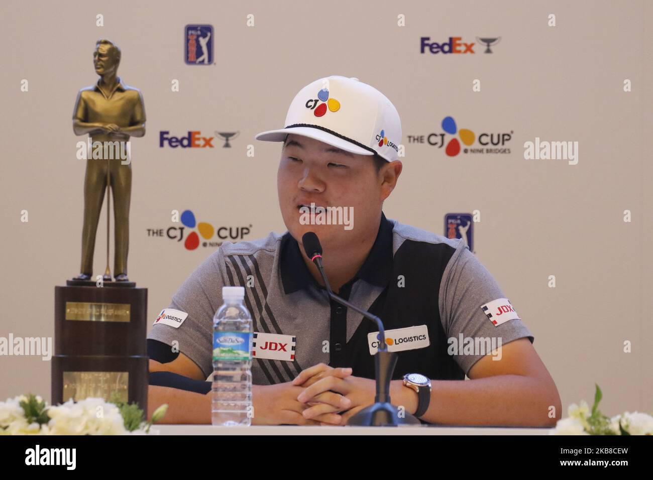 SungJae Im of South Korea and Ty Votaw of PGA Tour's Executive Vice ...