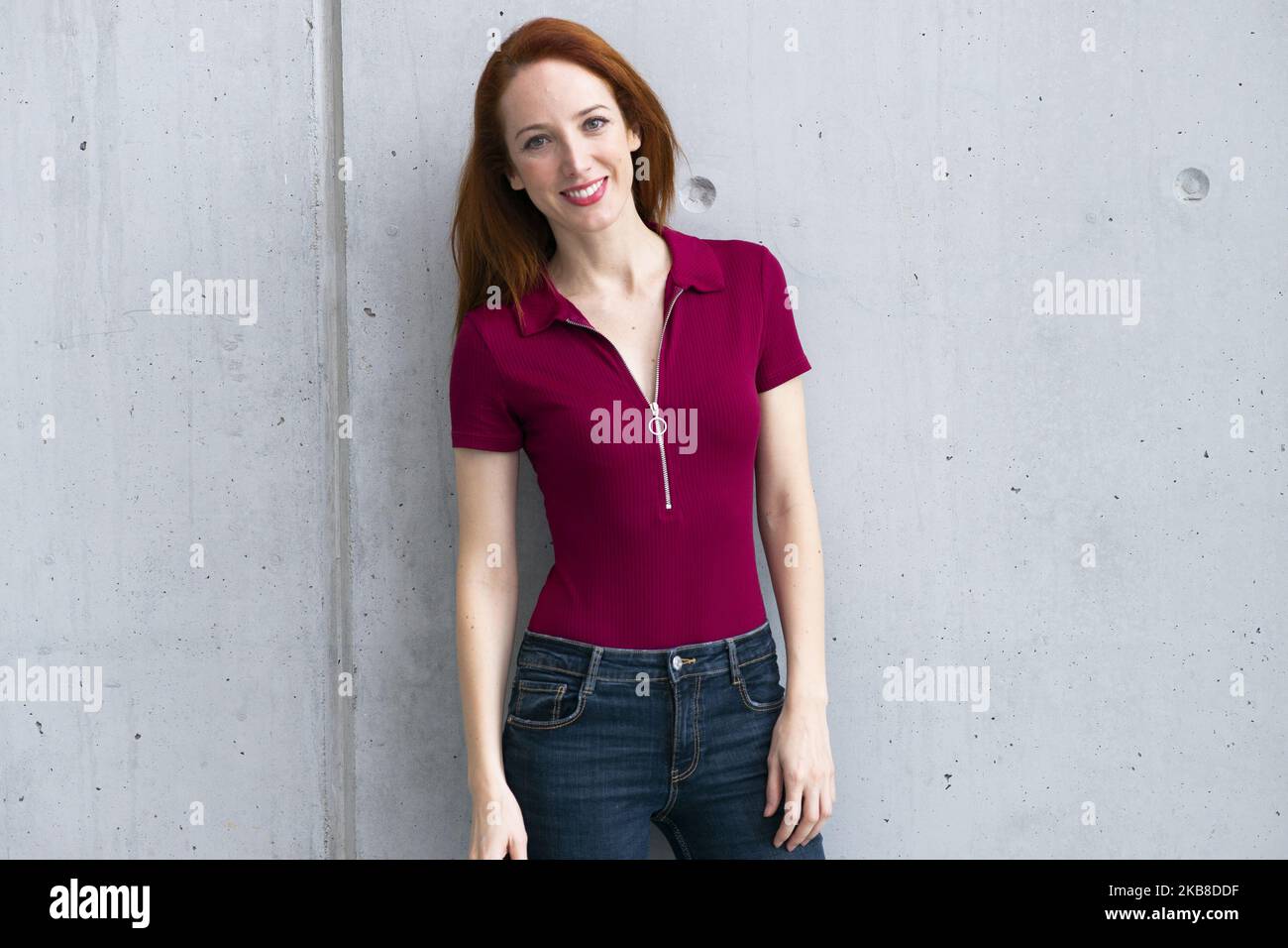 Actress Rebeca Sala poses during the portrait session in Madrid. on ...