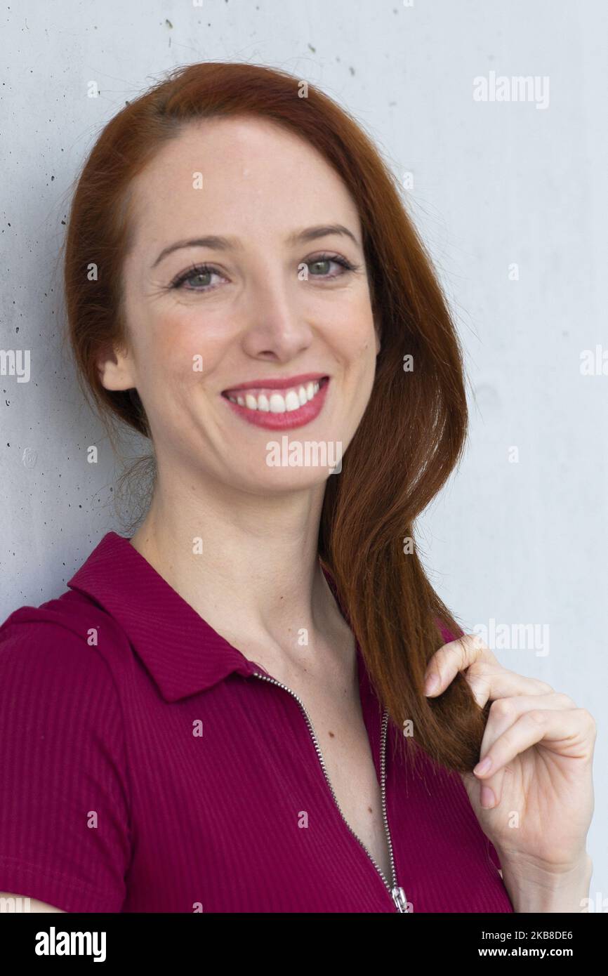 Actress Rebeca Sala poses during the portrait session in Madrid. on ...