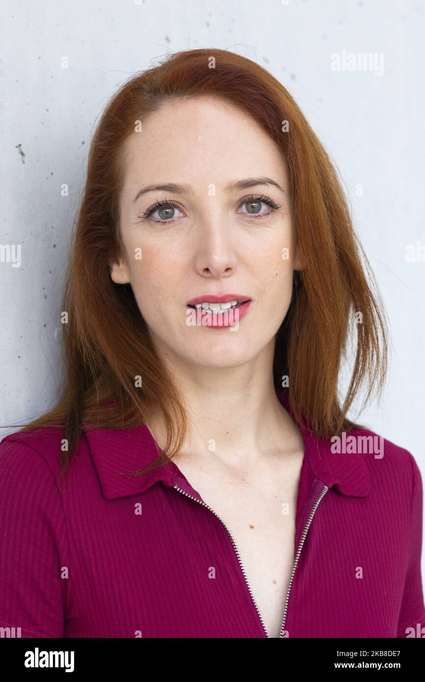Actress Rebeca Sala poses during the portrait session in Madrid. on ...