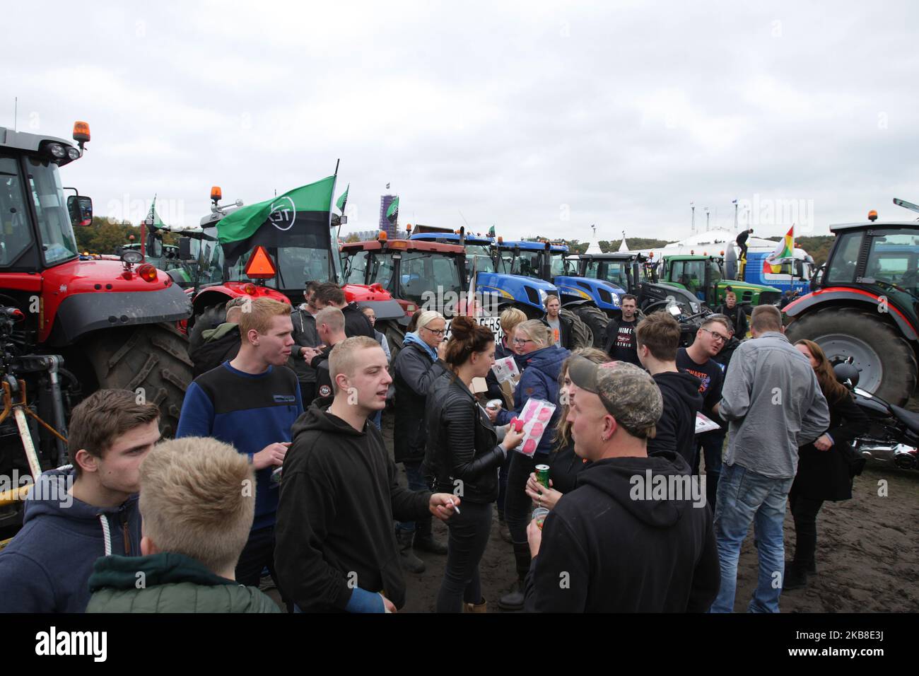 Dutch farmers protest with their tractors against government's ...