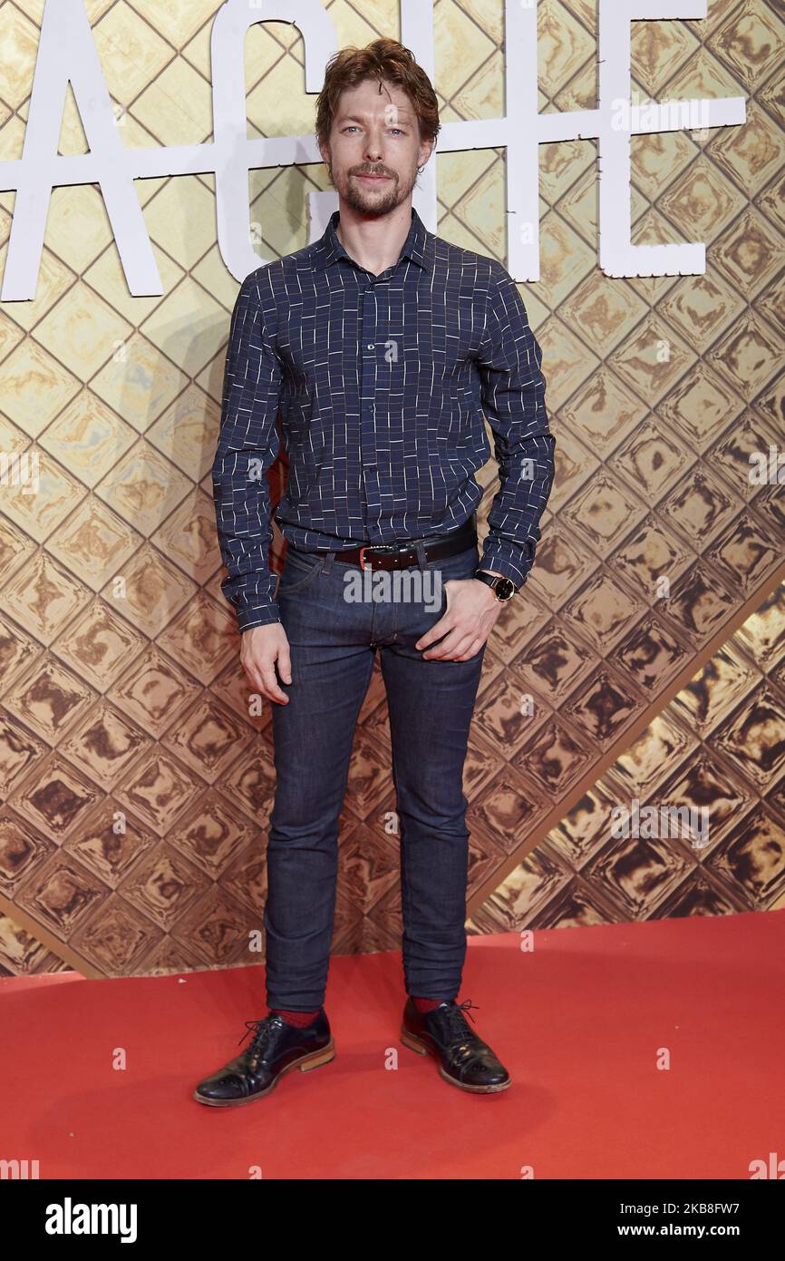 Jan Cornet attends the Netflix's 'Hache' premiere at Paz Cinema in ...