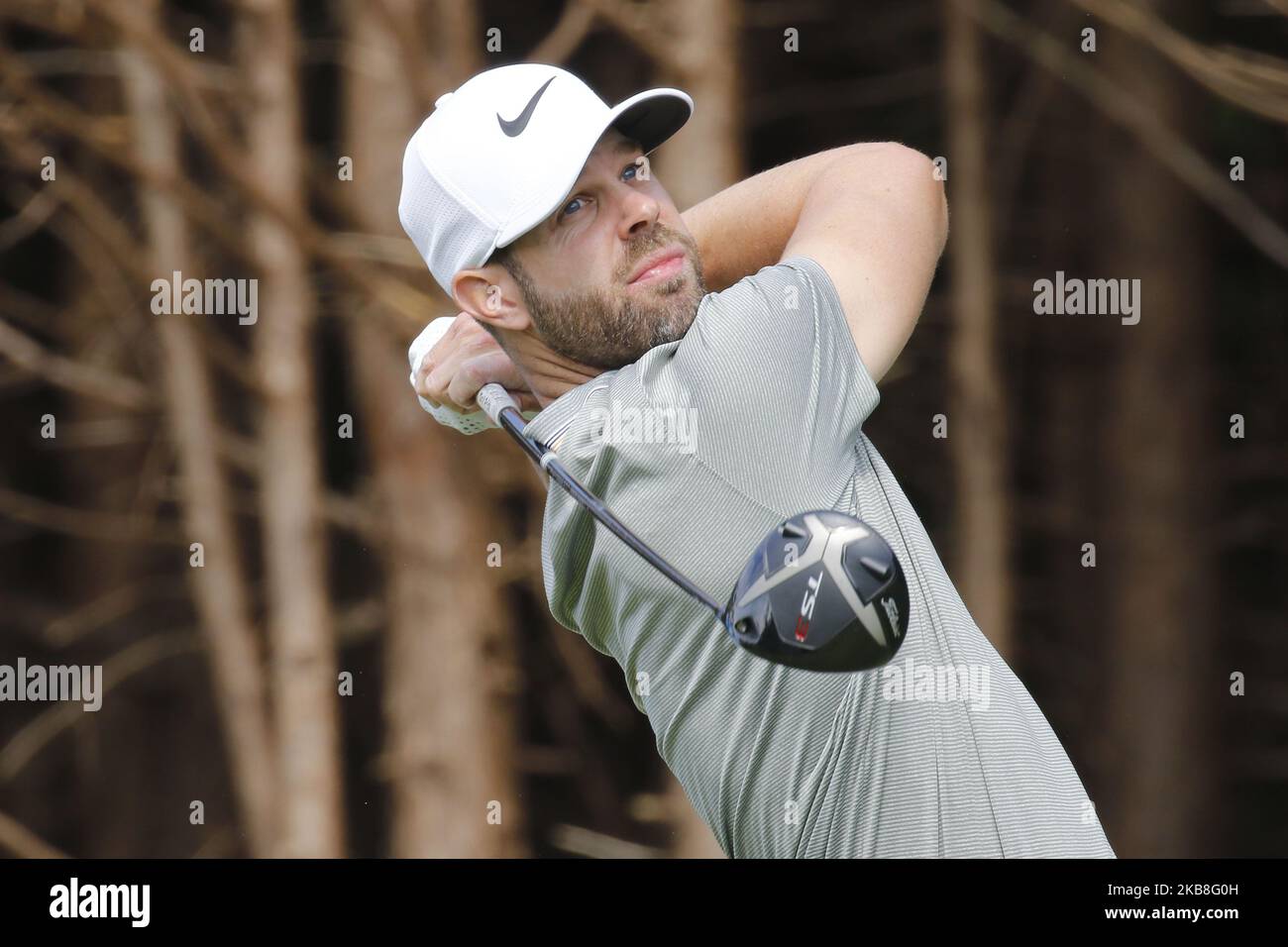 Kevin Tway of USA action on the green during an PGA Tour The CJ Cup ...