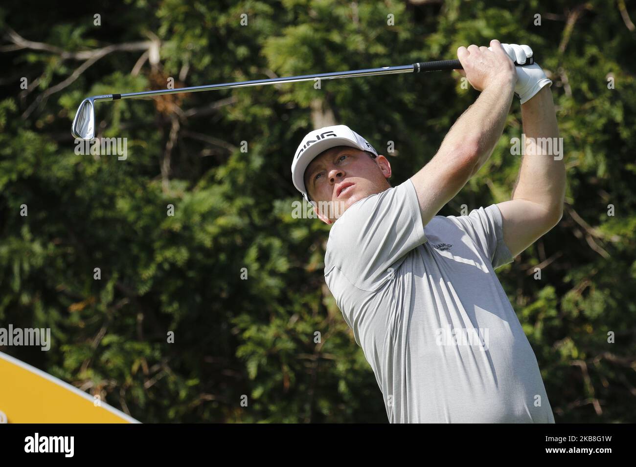 Nate Lashley of USA action on the green during an PGA Tour The CJ Cup ...