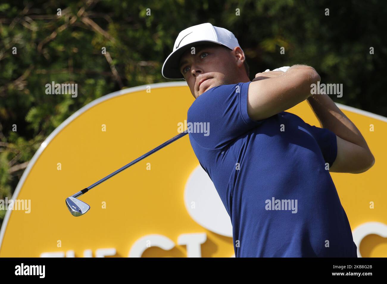 Keith Mitchell of USA action on the green during an PGA Tour The CJ Cup ...