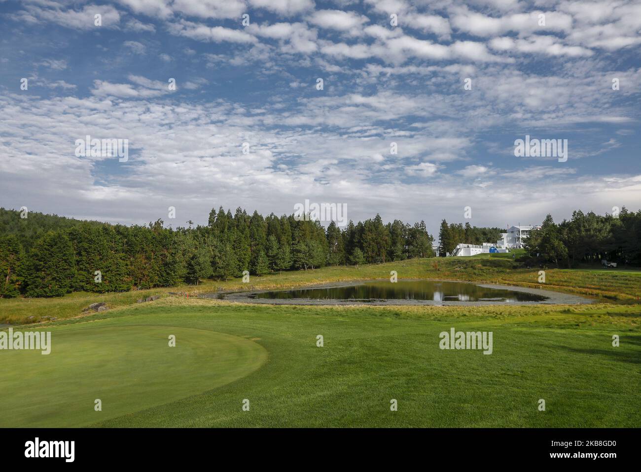 A View scene of Nine Bridges Golf Club in Jeju, South Korea, on October ...