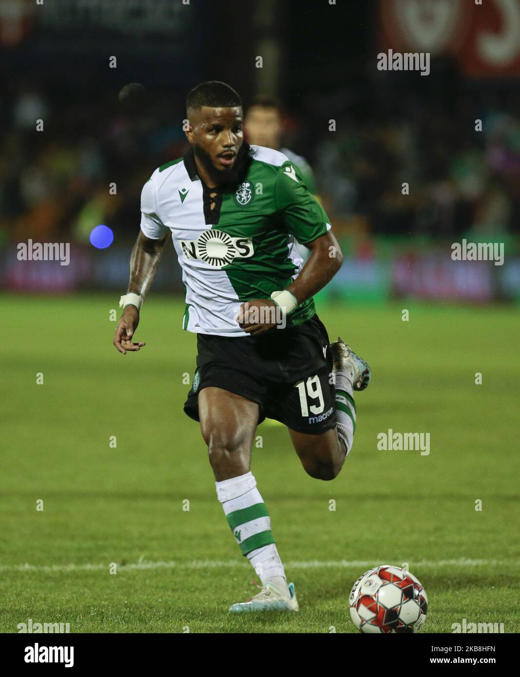 Sporting CP Defender Valentin Rosier in action during the Portuguese ...