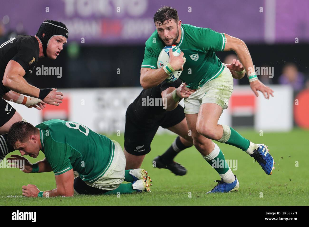 Conor Murray of Ireland is tackled during the 2019 Rugby World Cup ...