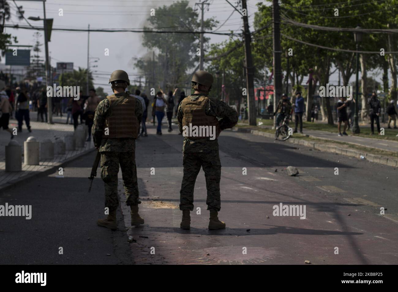 After declaring the state of emergency in Santiago de Chile, protests ...