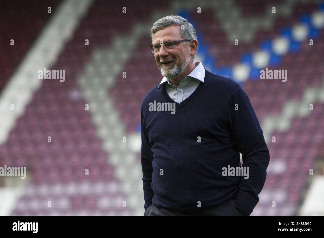 Hearts manager Craig Levein arrives ahead of the Scottish Premier ...