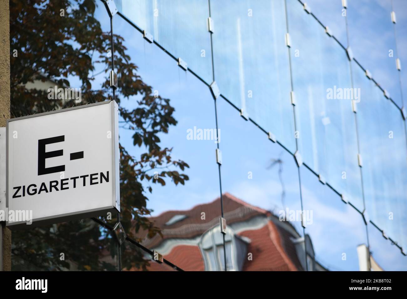 A logo of Electronic Cigarettes Shop is seen in Stuttgart, Germany on ...