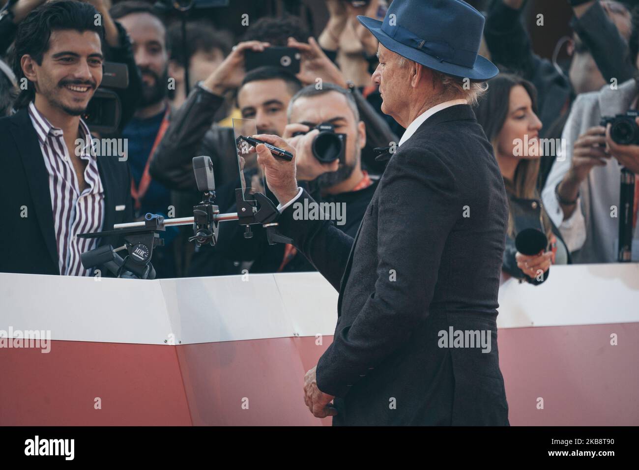 Bill Murray walks a red carpet during the 14th Rome Film Festival on ...