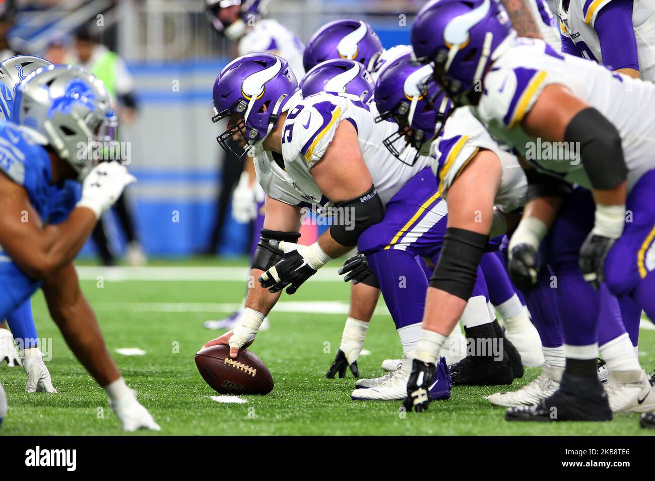 Minnesota vikings center garrett bradbury hi-res stock photography and ...