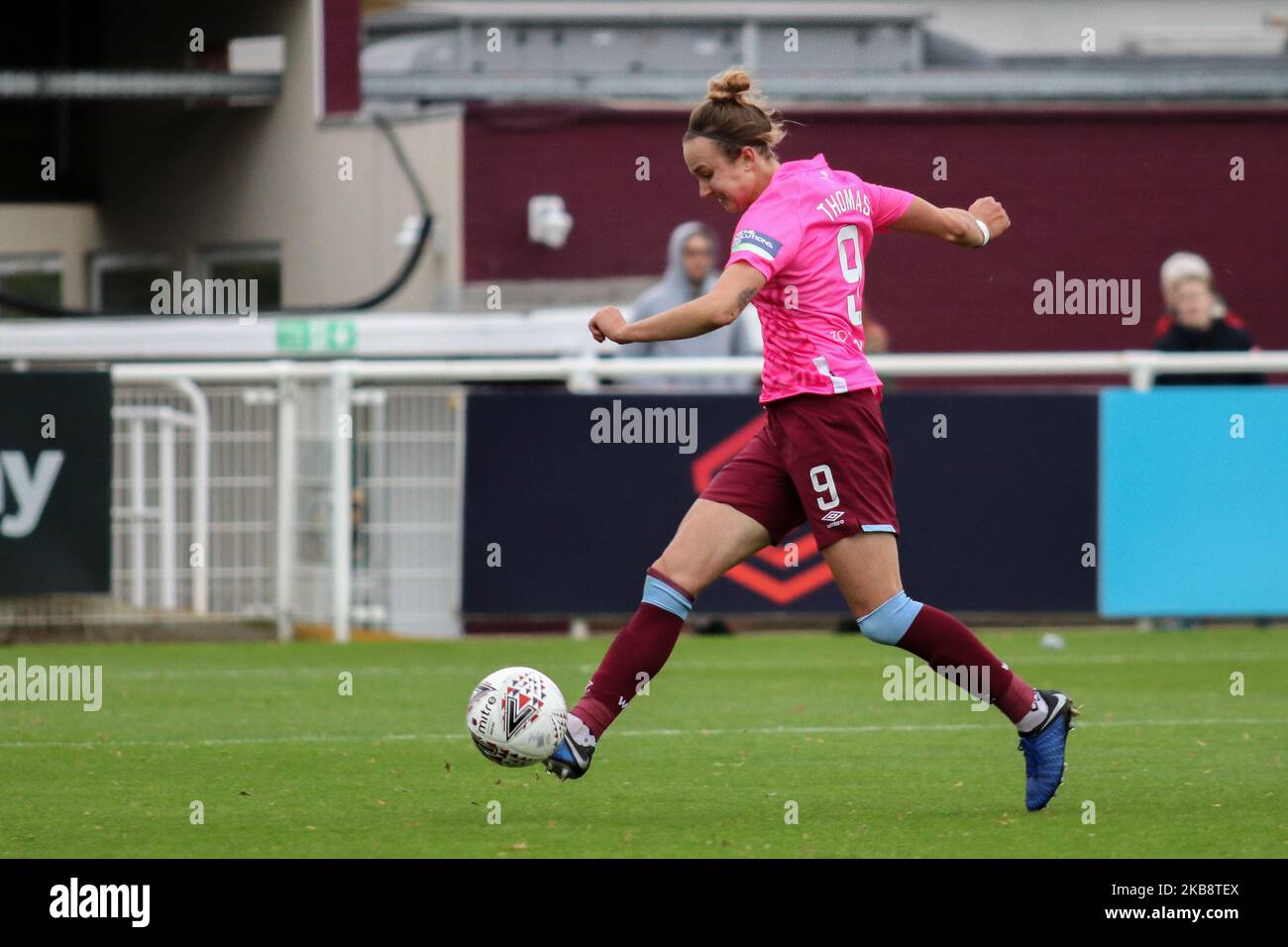 Martha Thomas of West Ham United WFC shooting for her goal during ...