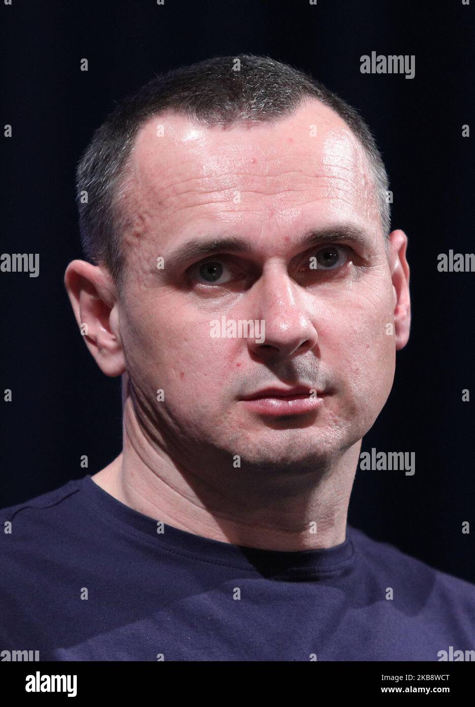 Ukrainian filmmaker Oleg Sentsov, former Russian prisoner, during the ...