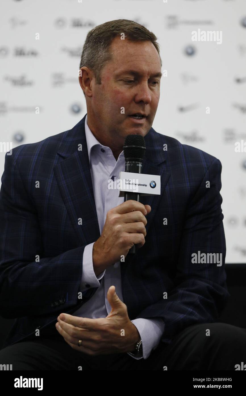 Mike Wan of LPGA Commissioner and Sean Pyun of Chief Business Officer ...