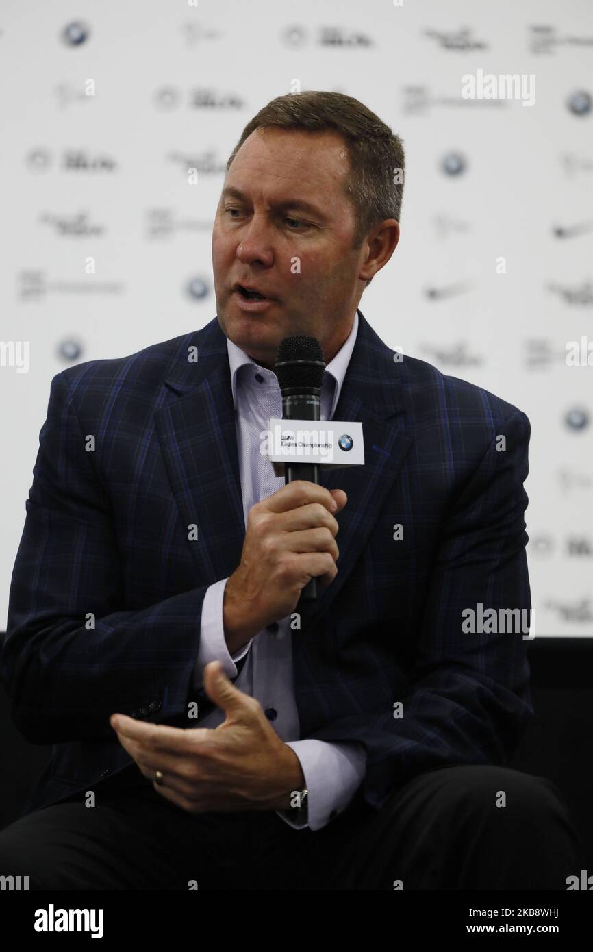 Mike Wan of LPGA Commissioner and Sean Pyun of Chief Business Officer ...