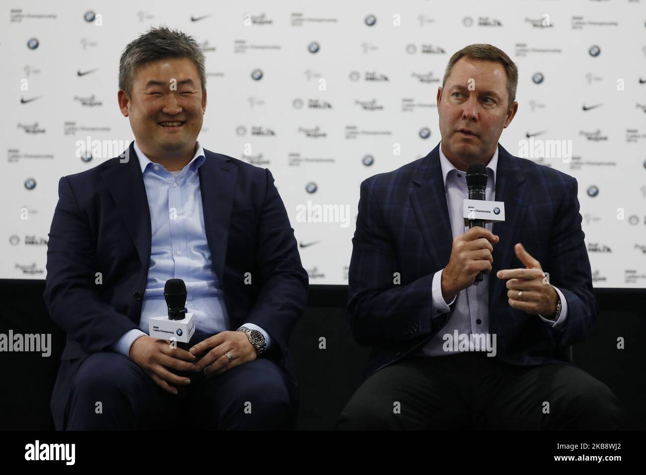 Mike Wan of LPGA Commissioner and Sean Pyun of Chief Business Officer ...