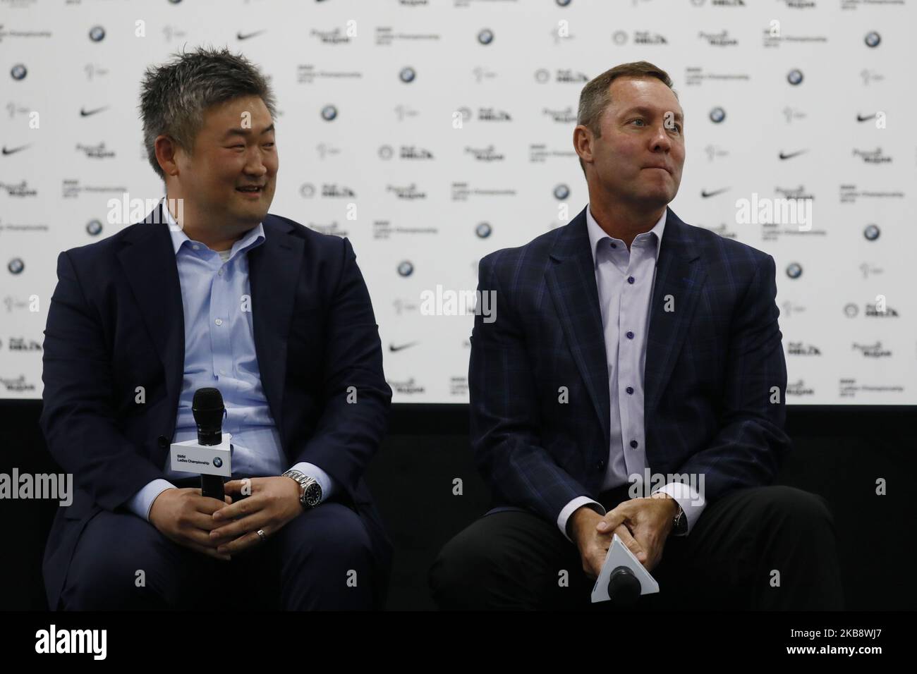 Mike Wan of LPGA Commissioner and Sean Pyun of Chief Business Officer ...