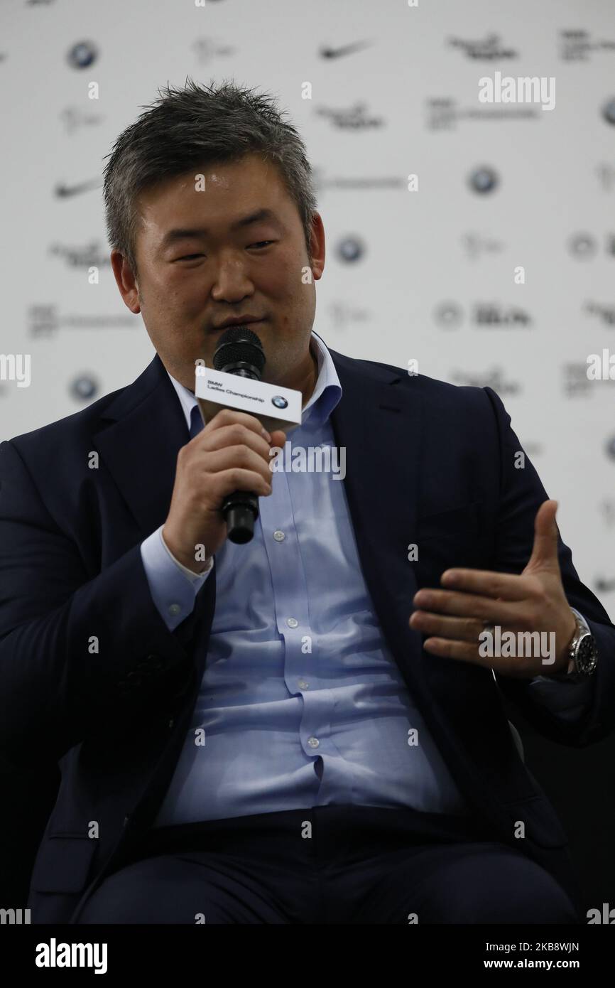 Mike Wan of LPGA Commissioner and Sean Pyun of Chief Business Officer ...