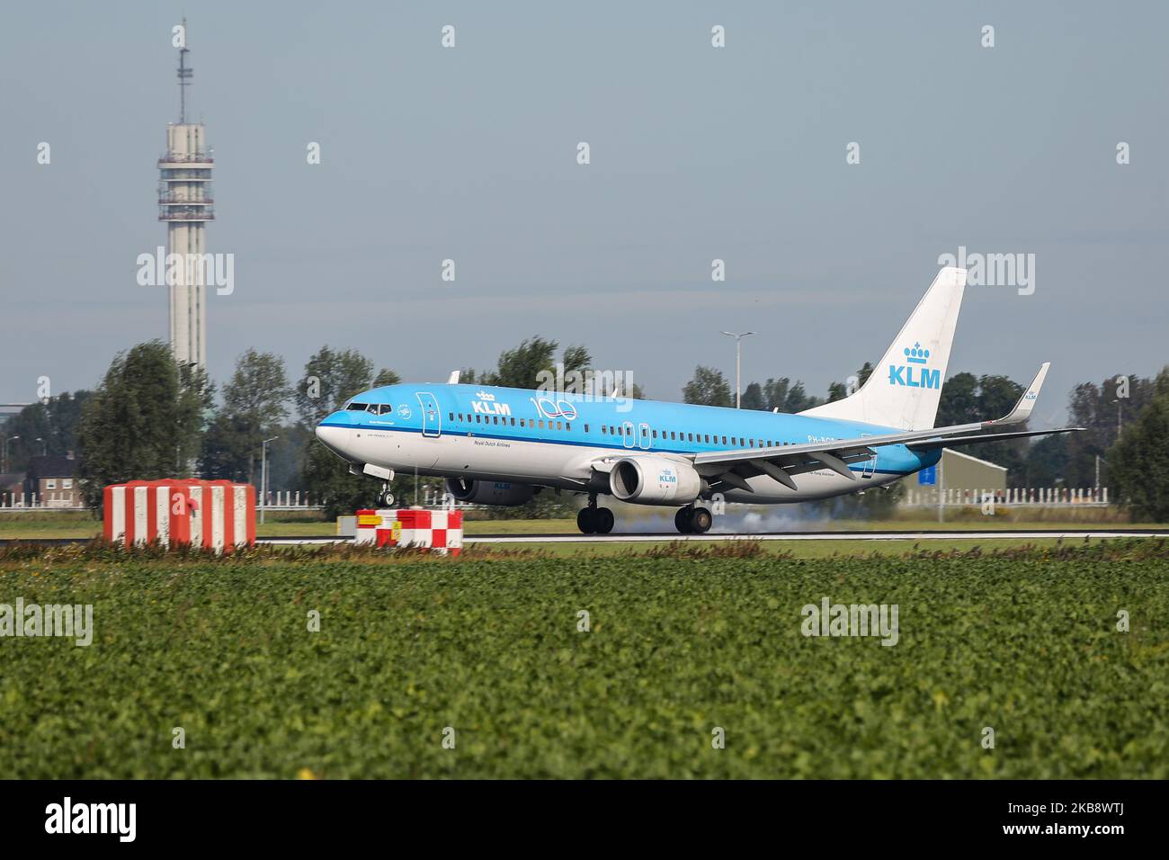 KLM Royal Dutch Airlines Boeing 737-800 aircraft as seen on final ...
