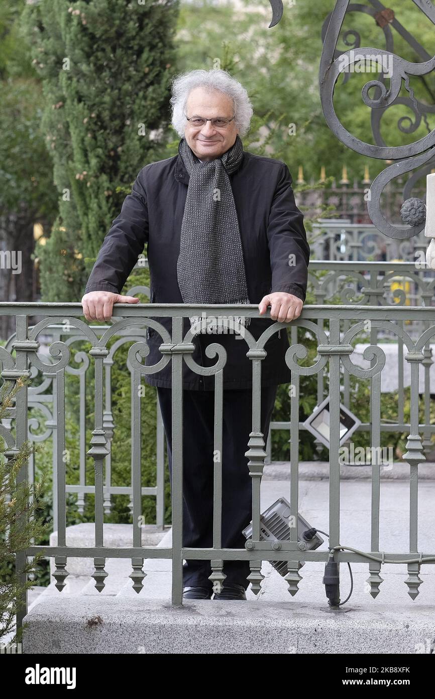Franco-Lebanese writer Amin Maalouf poses during the portrait session ...