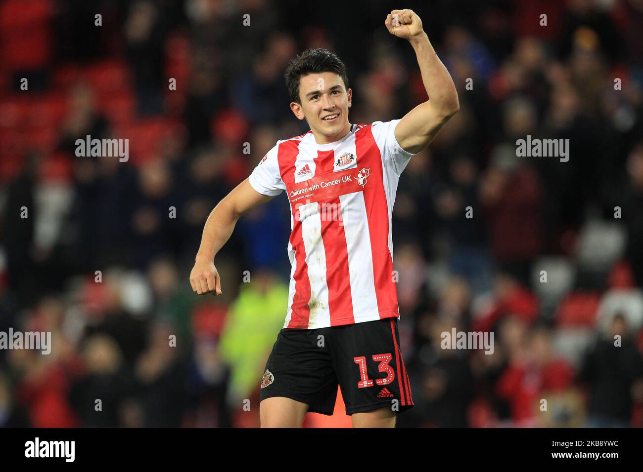 Luke O'Nien celebrates at the end of the Sky Bet League 1 match between ...