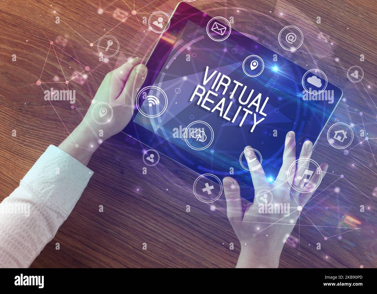 Close-up of a tablet with inscription Stock Photo - Alamy