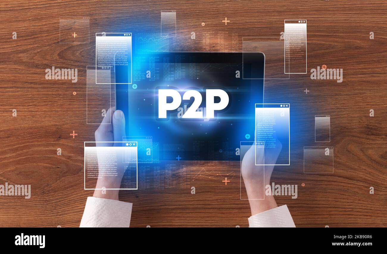 Close-up of a hand holding tablet Stock Photo - Alamy