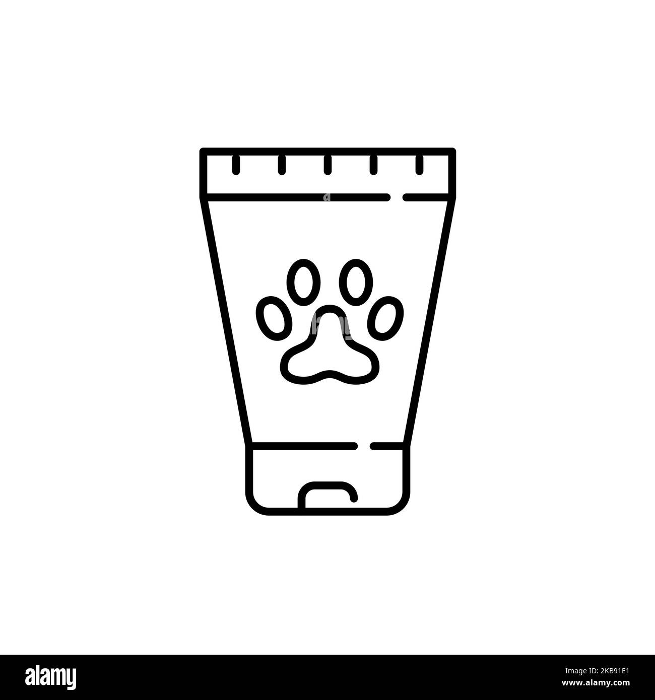 Pet wash of lotion hygiene product. Pixel perfect, editable stroke icon ...