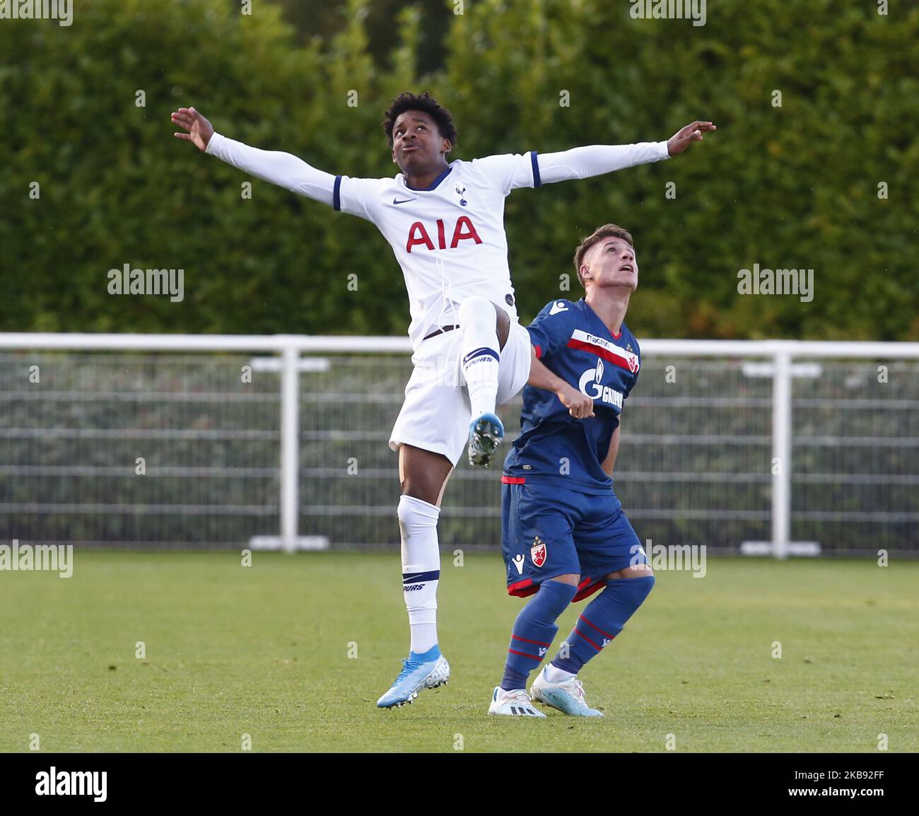 Lloyd Bennett J'Neil of Tottenham Hotspur during UAFA Youth League ...