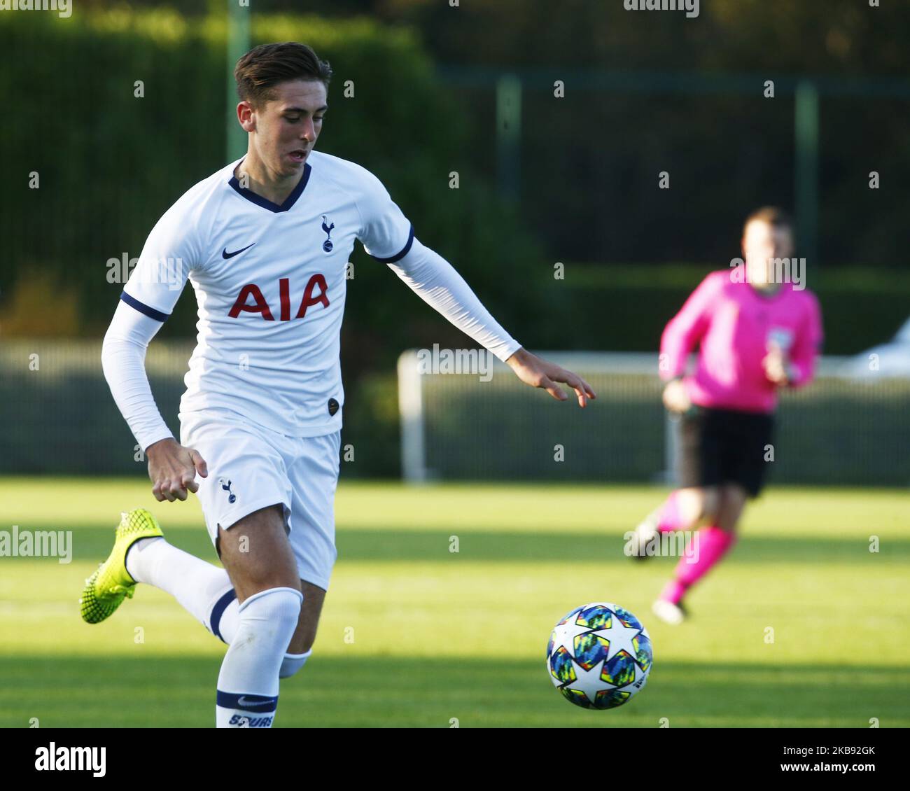 Luis Binks of Tottenham Hotspur during UAFA Youth League between Tottenham Hotspur and Crvena ...