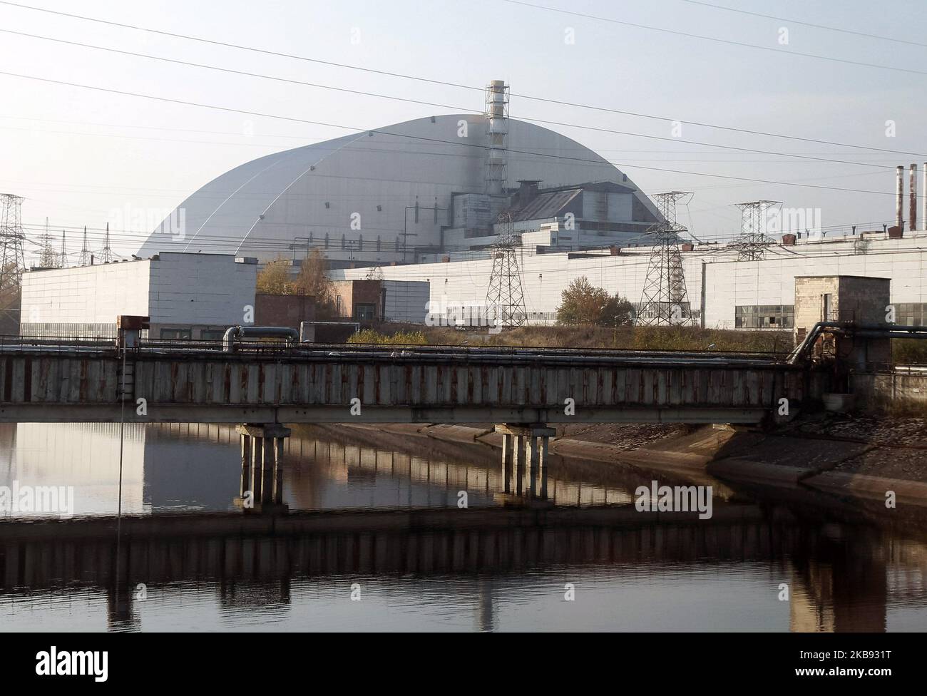 A view on the Safe Confinement over the 4th block of Chernobyl Nuclear ...