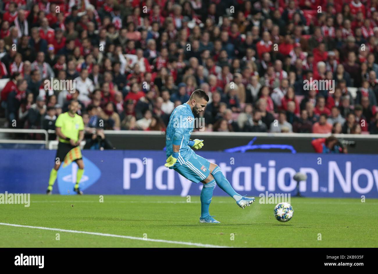 Lyon Goalkeeper Anthony Lopes in action during the UEFA Champions ...
