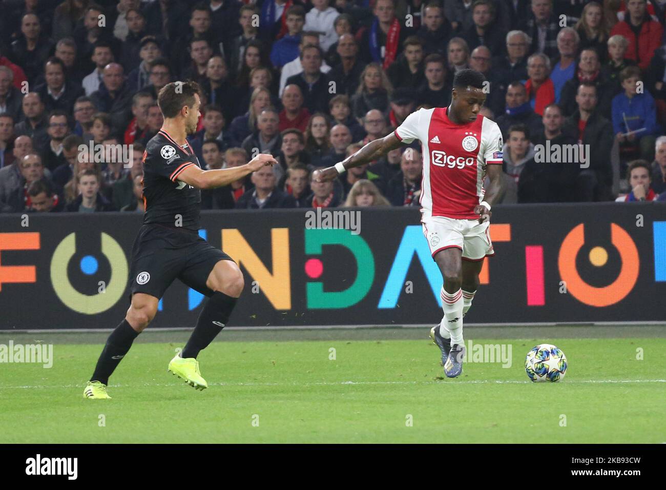 Quincy Promes (Ajax) pictured during the 2019/20 UEFA Champions League ...
