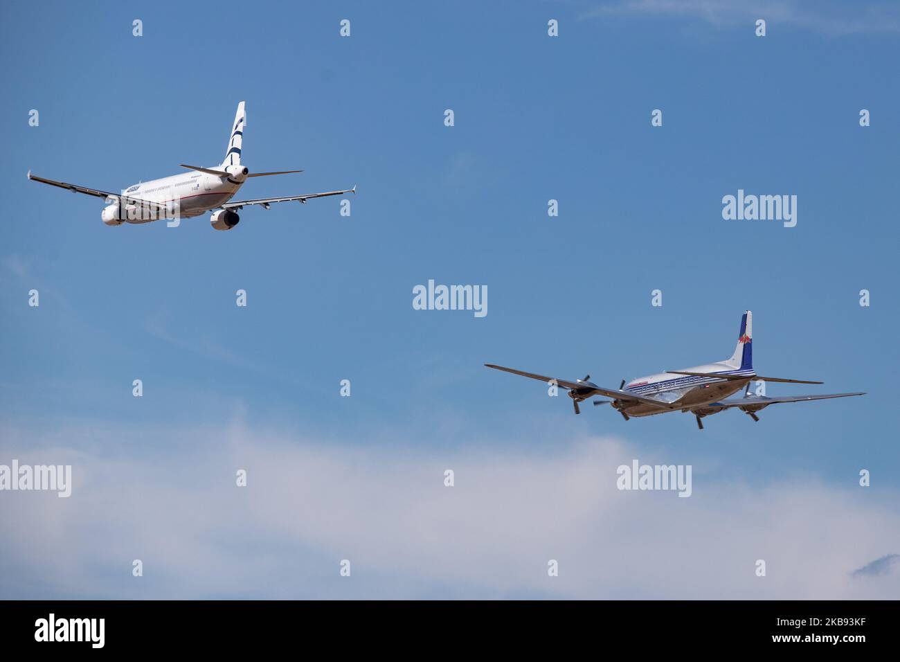 Snapshots during Athens Flying Week AFW 2019. An Aegean Airbus A321 ...