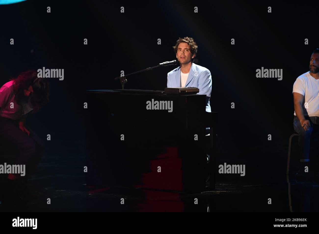 Mika sing during first live of 13th edition of Italian version of ...