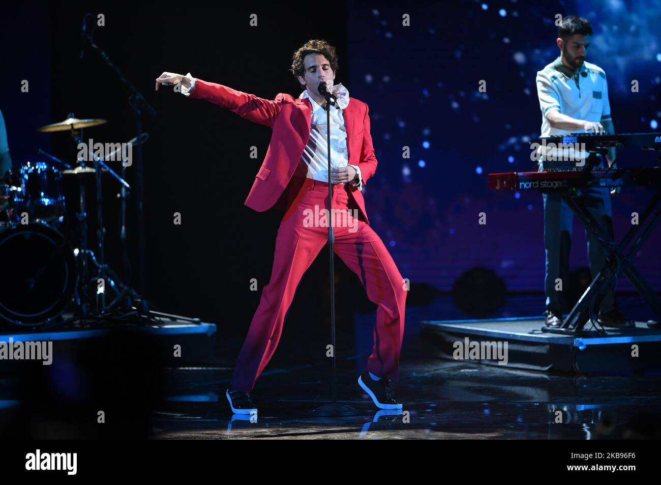Mika sing during first live of 13th edition of Italian version of ...