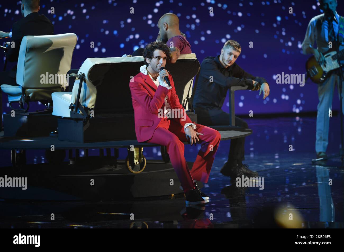 Mika sing during first live of 13th edition of Italian version of ...