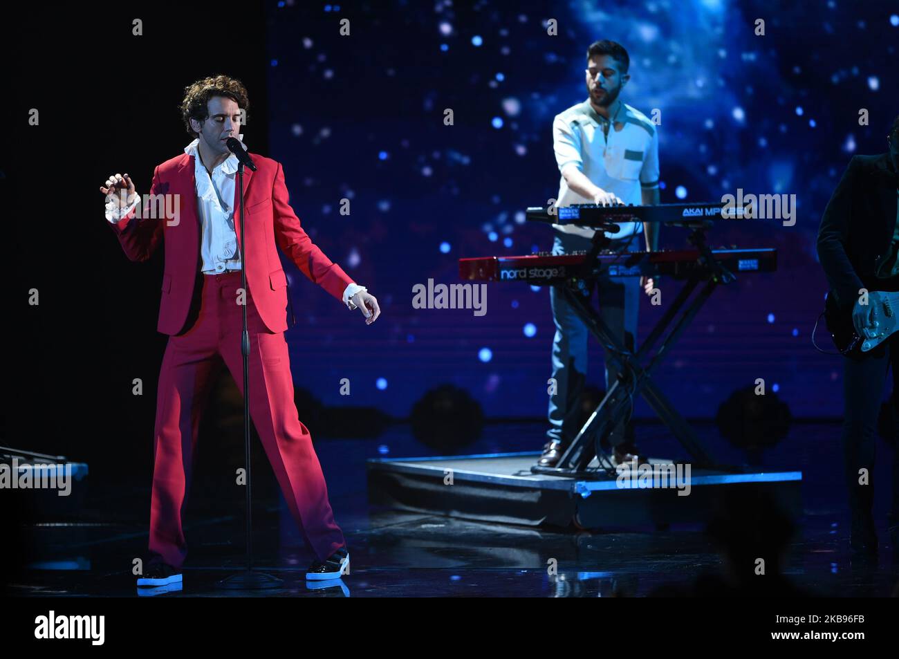Mika sing during first live of 13th edition of Italian version of ...